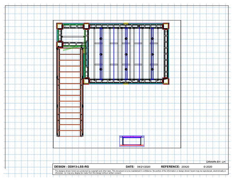 20x20 Deck Design - Open Floor Plan | Double Deck Trade Show Exhibit ...
