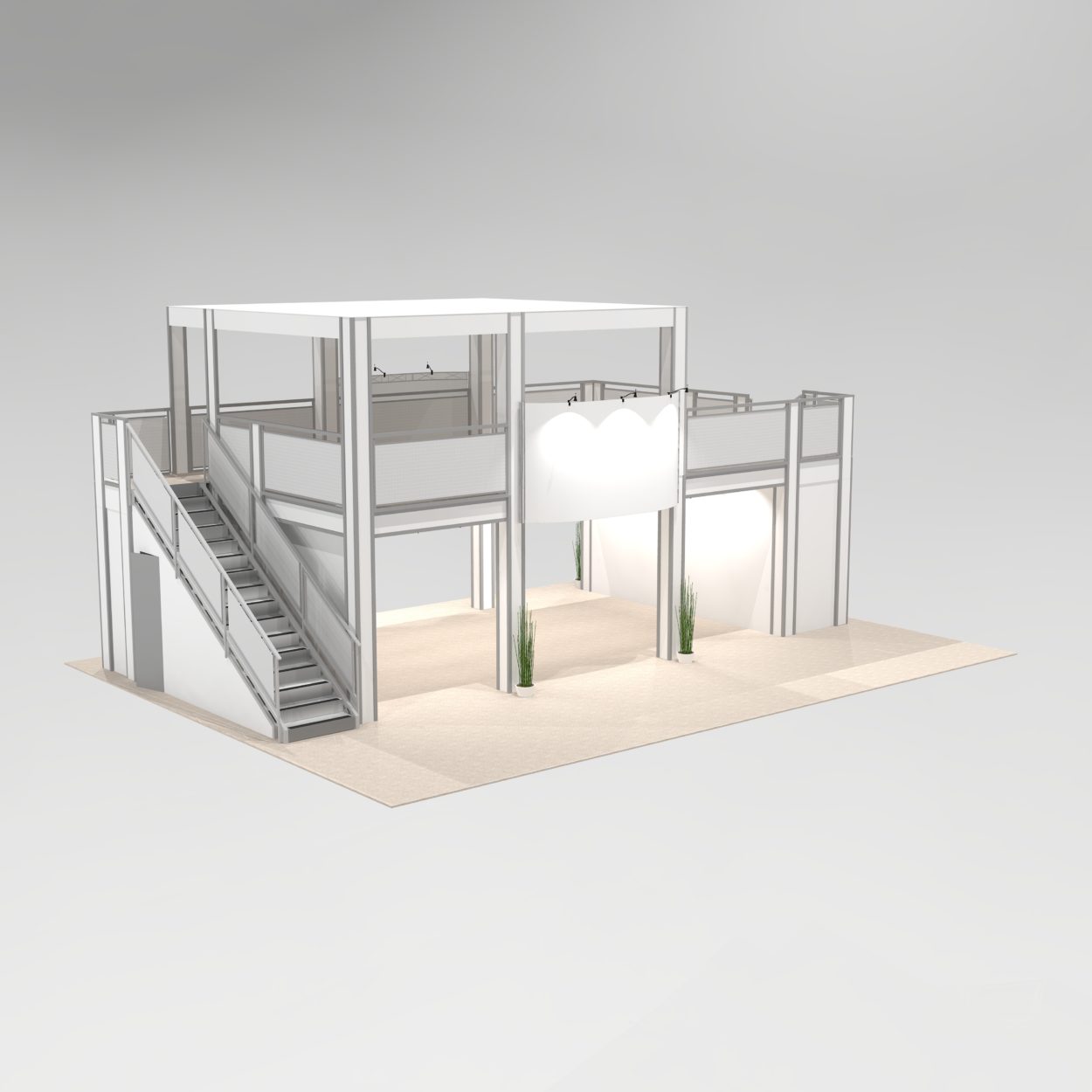 GSE Expo Double Deck Trade Show Exhibits - Outdoor Exhibit Designs